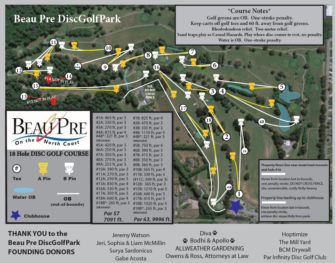 Beau Pre DiscGolfPark | Professional Disc Golf Association